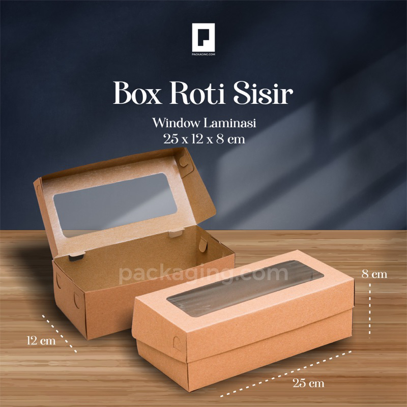 Jual Dus Kraft /Dus roti sisir uk 25x12x8 | Shopee Indonesia