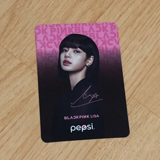 Jual LISA BLACKPINK PEPSI MALAYSIA OFFICIAL PHOTOCARD | Shopee Indonesia