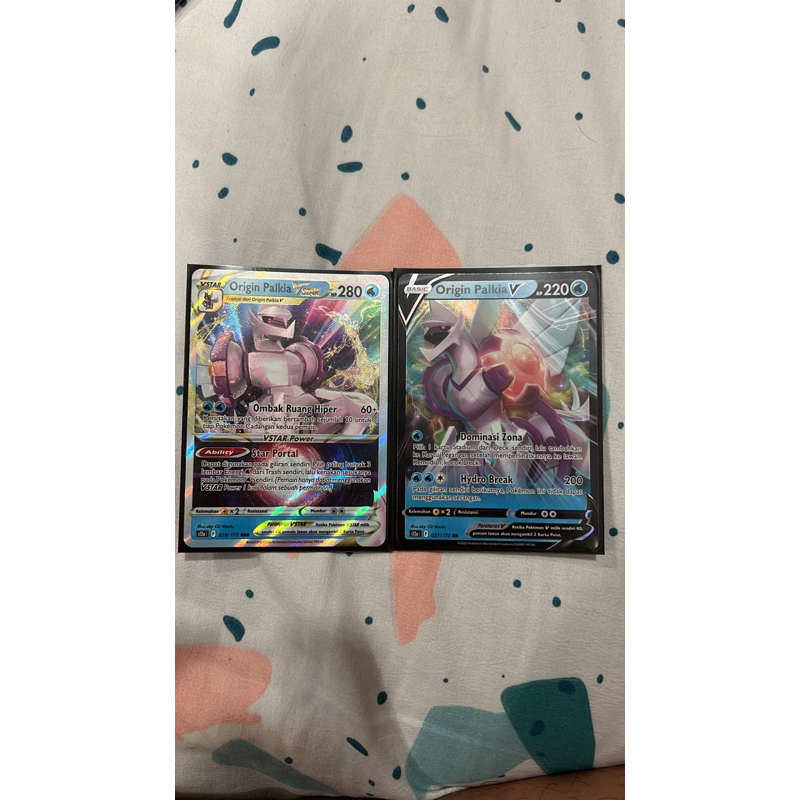 Jual Origin Palkia Vstar s12a F 028/172 RRR + Origin Palkia V s12a F 027/172 RR (40.000) (Ready ...