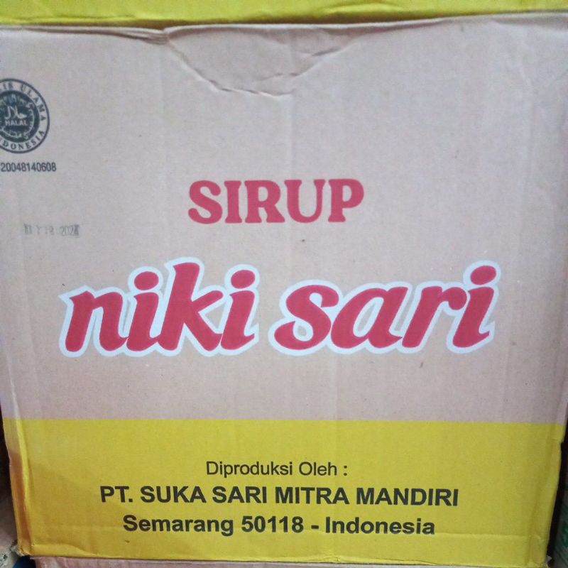 Jual Niki Sari sirup 1 dus isi 12 botol | Shopee Indonesia
