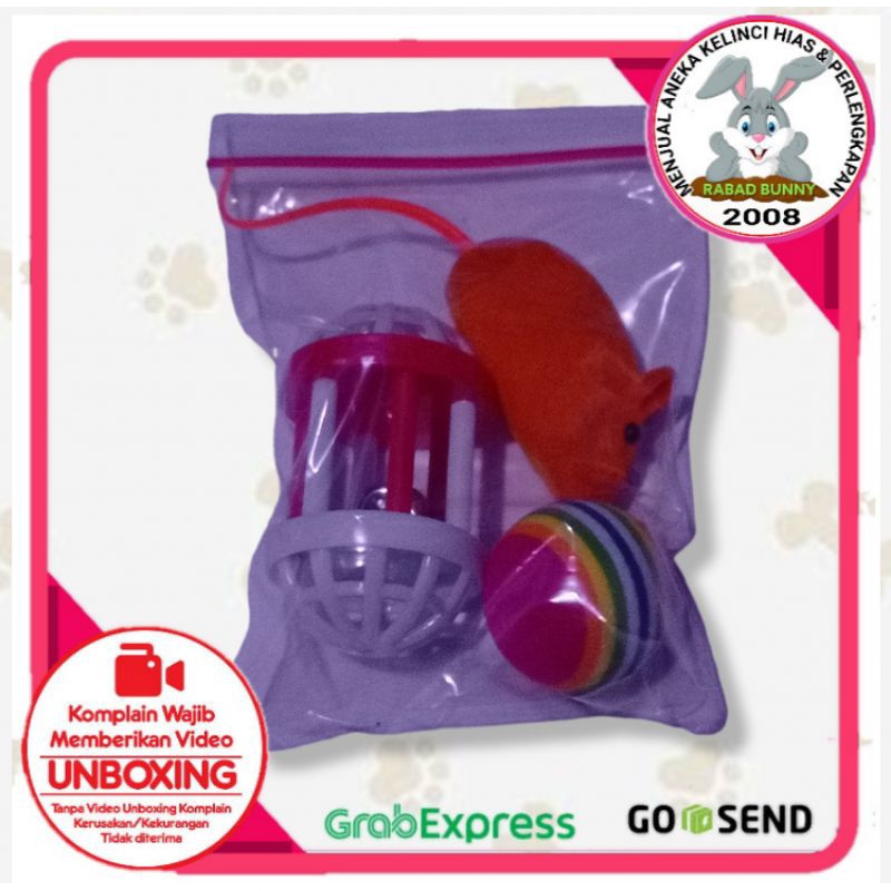 Jual Paket mainan kucing Lengkap 3in1 | Shopee Indonesia