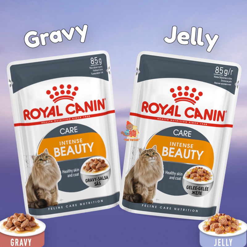 Jual Royal Canin Intense Beauty In Jelly/Gravy Wet Food 85g (Pouch ...