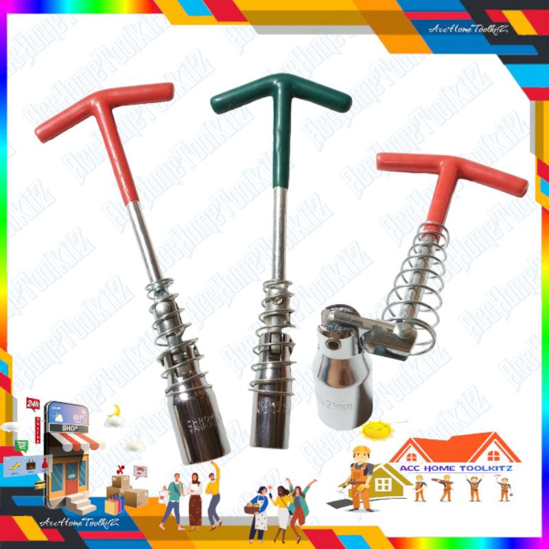 Jual KUNCI BUSI FLEXIBEL 16 " & 21 " SOCK MOTOR SPARK PLUG FLEKSIBEL ...