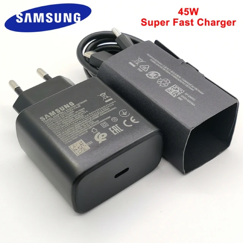 Jual 45W Charger Type C to C Super Fast Charge 45watt Samsung Note 10 10+ S10 S20 S21 S22 S23 ...