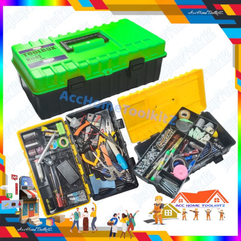 Jual TOOL BOX MULTIFUNGSI TOOLKIT KOTAK ALAT PERKAKAS BESAR PEKAKAS ...