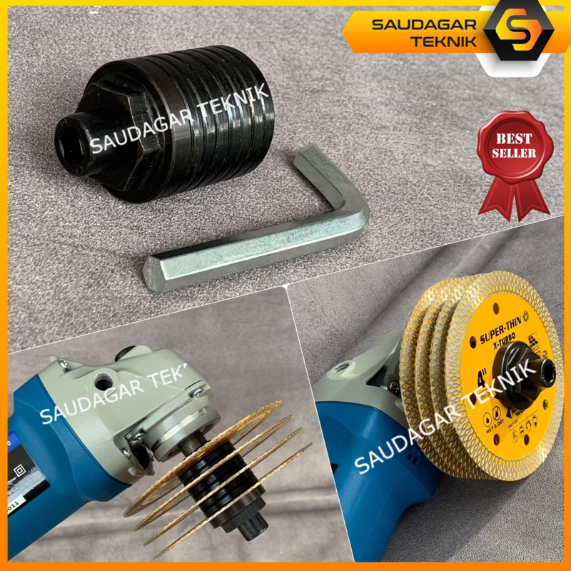 Jual Adaptor Wall Chaser Mesin Gerinda Mur Arbor Bobok Beton Alat ...