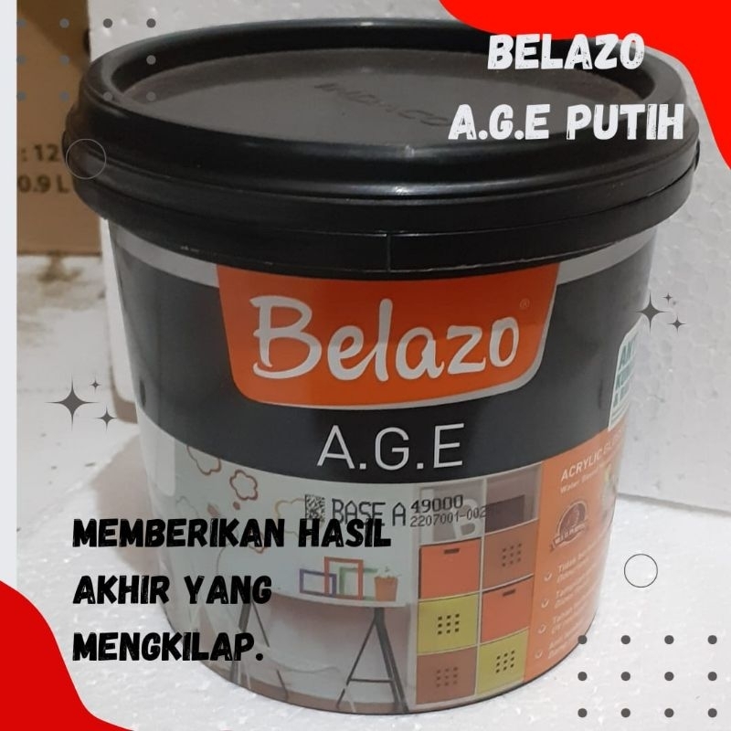 Jual CAT SERBAGUNA BELAZO AGE KAYU BESI TEMBOK HASIL MENGKILAT PUTIH ...