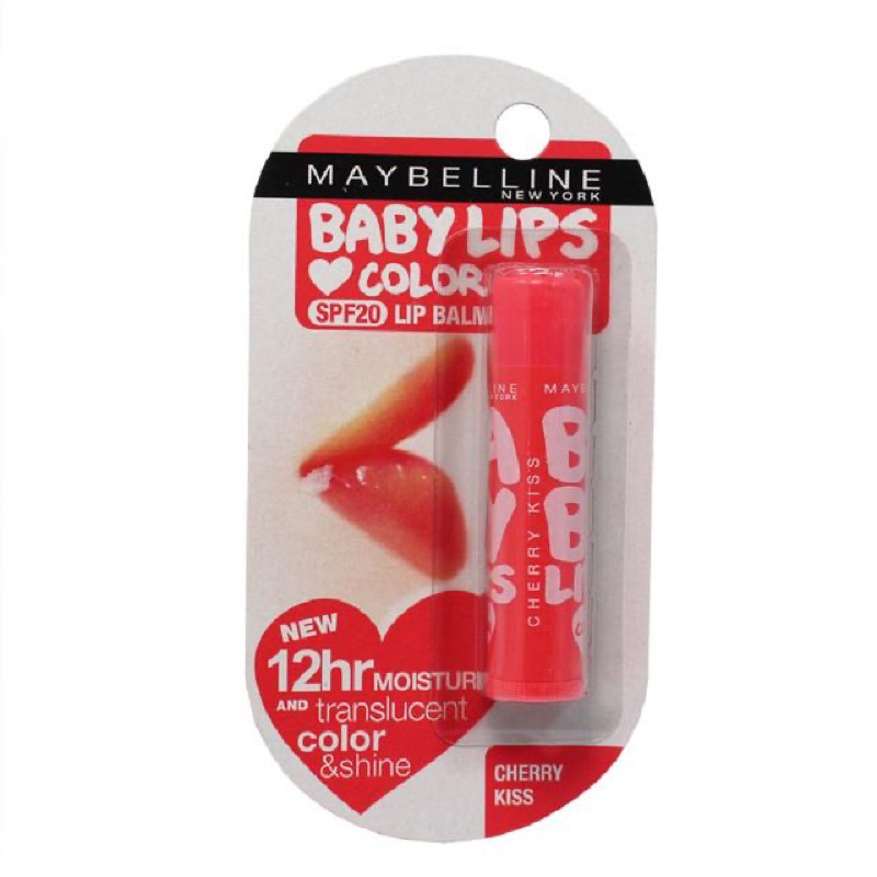 Jual Maybellin Baby Lips Love Color SPF20 Lip Balm Cherry | Shopee ...