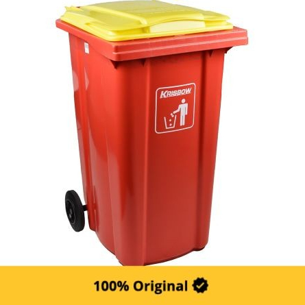 Jual Krisbow 240 Ltr Tempat Sampah Plastik Neo - Merah 10082101 ...