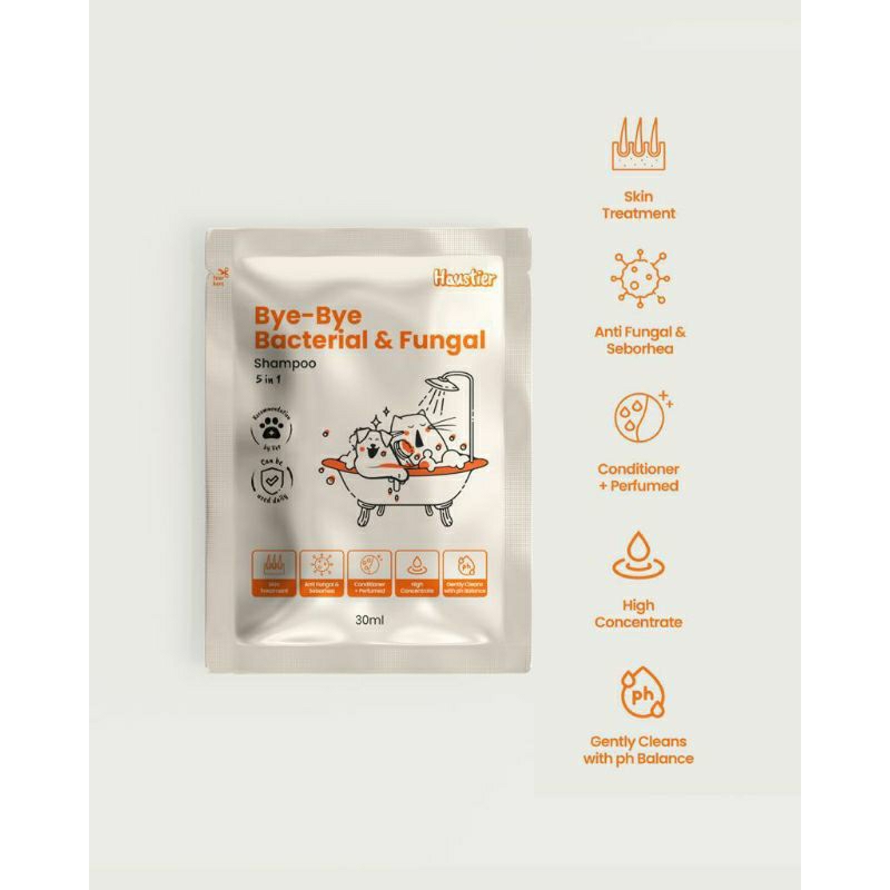 Jual Shampoo Anti Jamur dan Bakteri Kucing Anjing Haustier Bye-Bye ...
