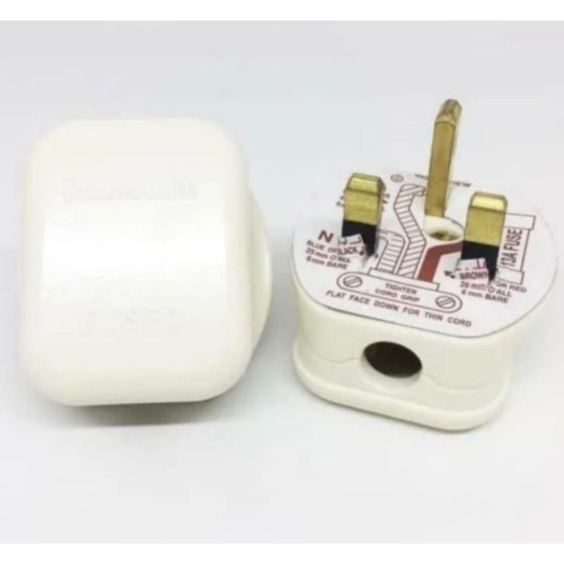 Jual STEKER COLOKAN + SEKERING STOP AC PANASONIC 3 KAKI WEJ9111W ...