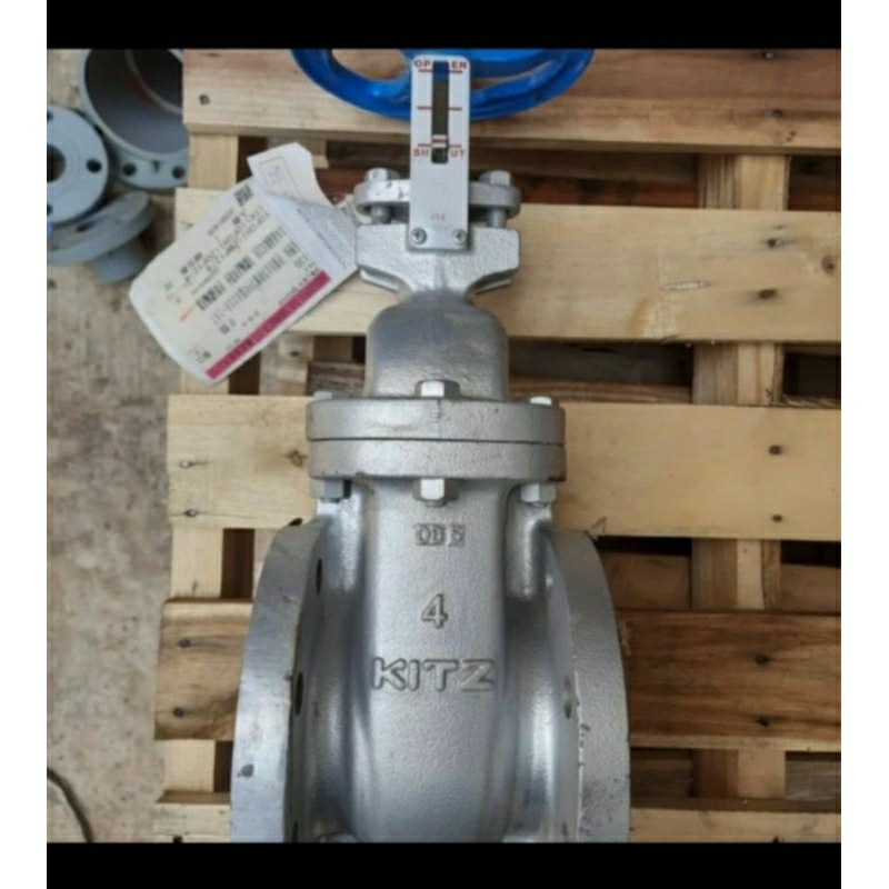 Jual Gate Valve Kitz 4" inch Flange JIS 10k Cast Iron Ori Kitz | Shopee Indonesia