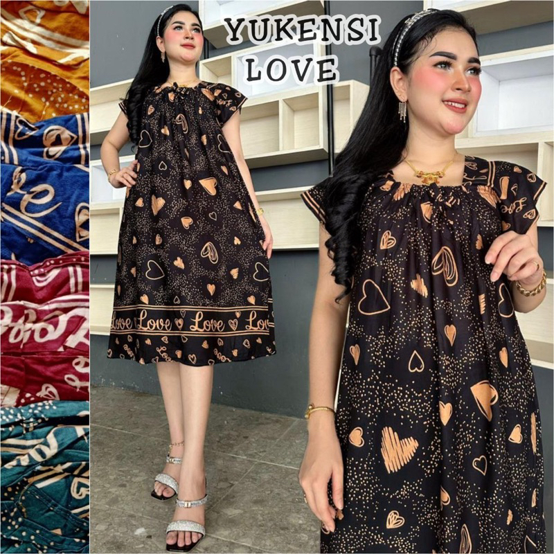 Jual Daster Yukensi Jumbo Panjang Selutut | Baju Tidur Santai Wanita ...
