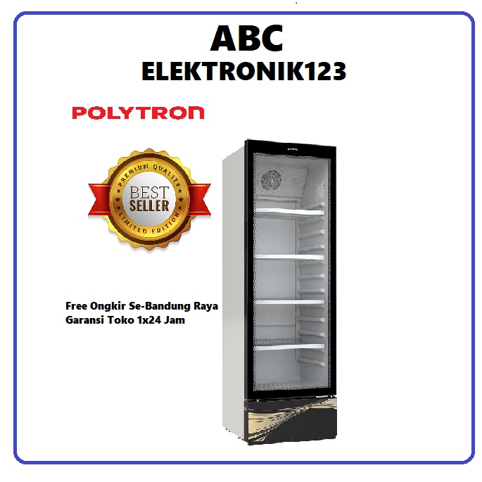 Jual SHOWCASE POLYTRON SCN 237 L 4 RAK DISPLAY COOLER KULKAS LOW WATT ...