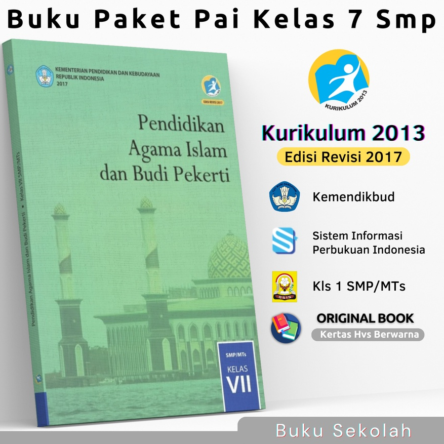 Jual Buku Paket Pai Kelas 7 SMP Mts Kurikulum 2013 Edisi Revisi 2017 / Buku Paket Agama Islam ...
