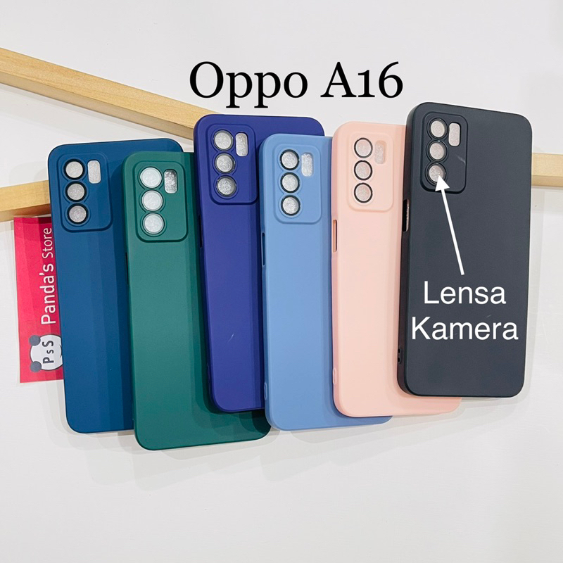 Jual Case Oppo A16 Lenspro Makaron Full Color Softcase Pro Lensa ...