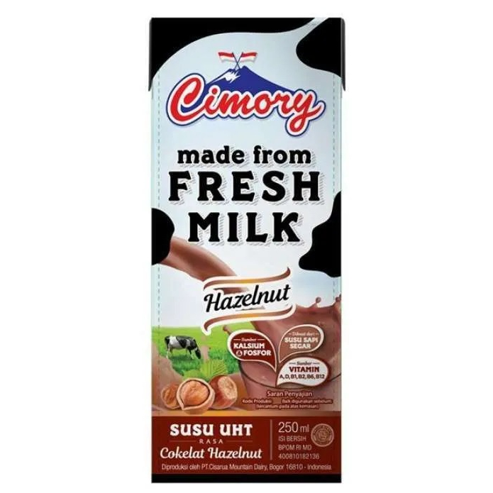 Jual CIMORY SUSU UHT 250ml COKLAT CHOCO MALT STRAWBERRY CASHEW COKELAT ...