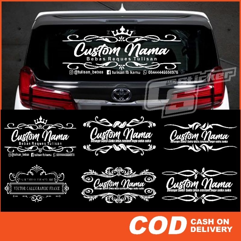 Jual Stiker kaca mobil stiker body mobil custom nama mobil cutting ... Jual Stiker kaca mobil stiker body mobil custom nama mobil cutting ...