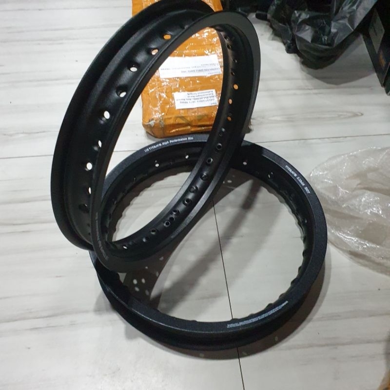 Jual Velg Titans Excel 14 x 185 dan 215 Hitam doff Kulit jeruk 1 Set ...