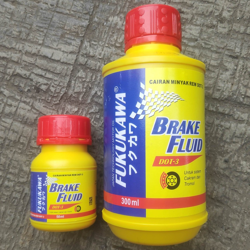 Jual Minyak Rem Brake Fluid 50ml 300ml DOT 3 Asli Ori Fukukawa | Shopee ...