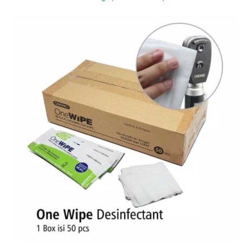 Jual ONEMED One Wipe Onewipe Tissue Tisu Basah Disinfektan Hard Surface ...