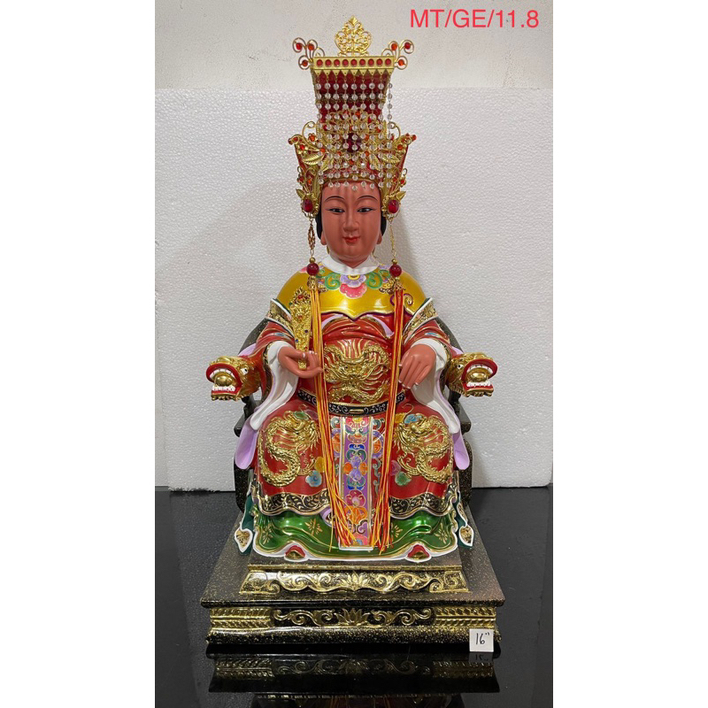 Jual patung Dewi Maco / Dewi samudra / mazo mazu kayu Taiwan mata tanam ...