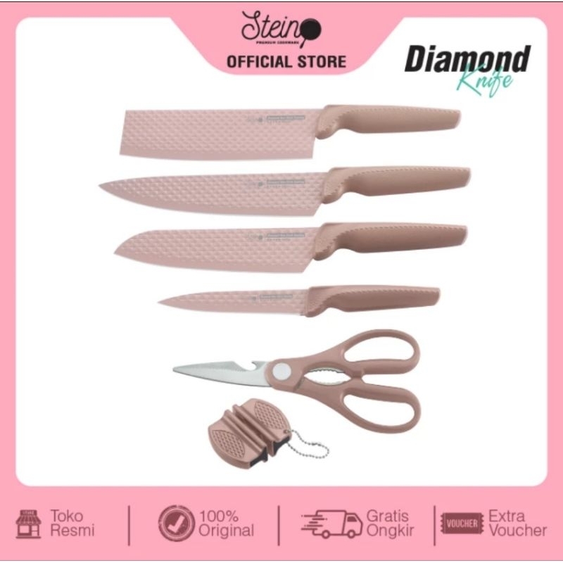 Jual STEINCOOKWARE STEIN DIAMOND KNIVES SET | Shopee Indonesia