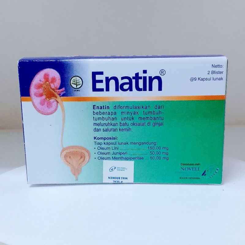 Jual ENATIN Kapsul Lunak Per Strip - Obat Batu Ginjal | Shopee Indonesia