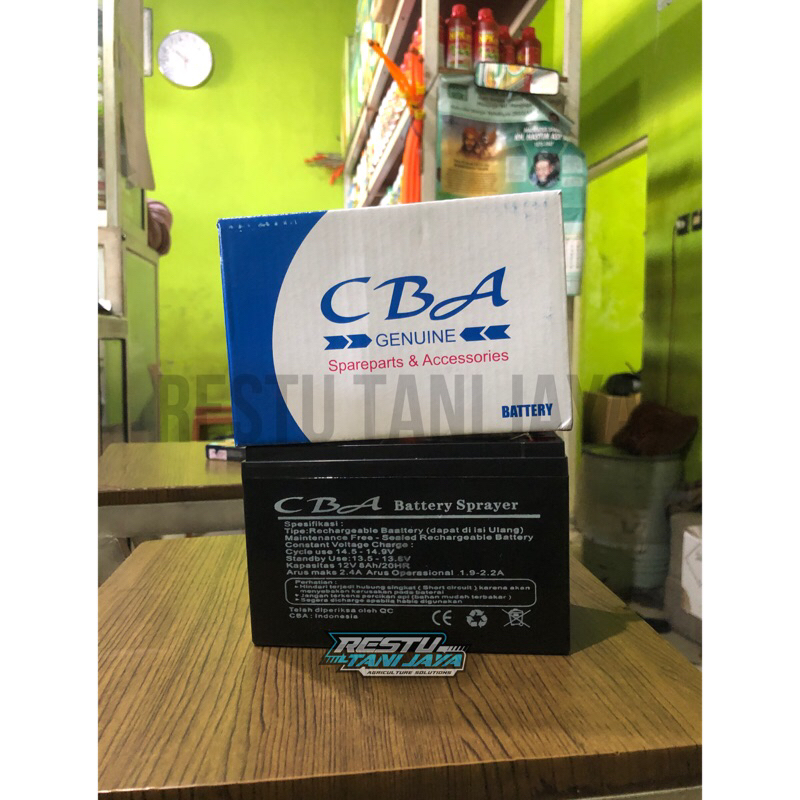 Jual Aki Sprayer Tangki CBA ORIGINAL 100% | 8ah 12V | Shopee Indonesia