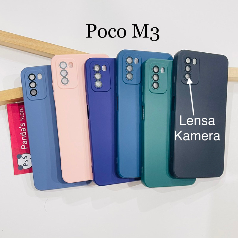 Jual Case Poco M3 Lenspro Makaron Full Color Softcase Pro Lensa ...