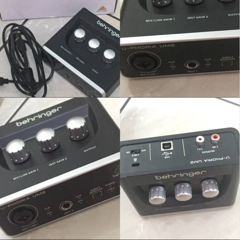Jual Behringer Soundcard U-Phoria UM2 / UM-2 with XENYX Preamp | Shopee ...
