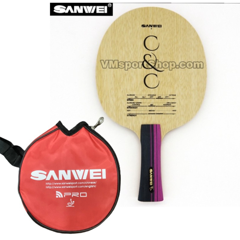 Jual Sanwei C&C - Kayu Blade Bet Pingpong Tenis Meja Carbon CC | Shopee Indonesia