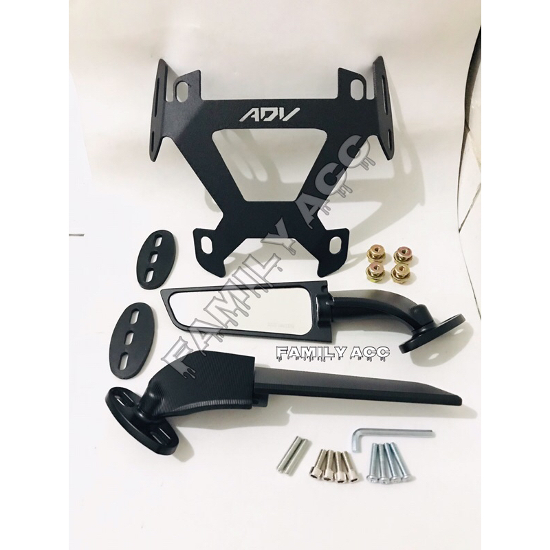 Jual PAKET SPION JUMBO CNC KACA BENING PLUS BREKET SERPO/ WINDSHIELD ...