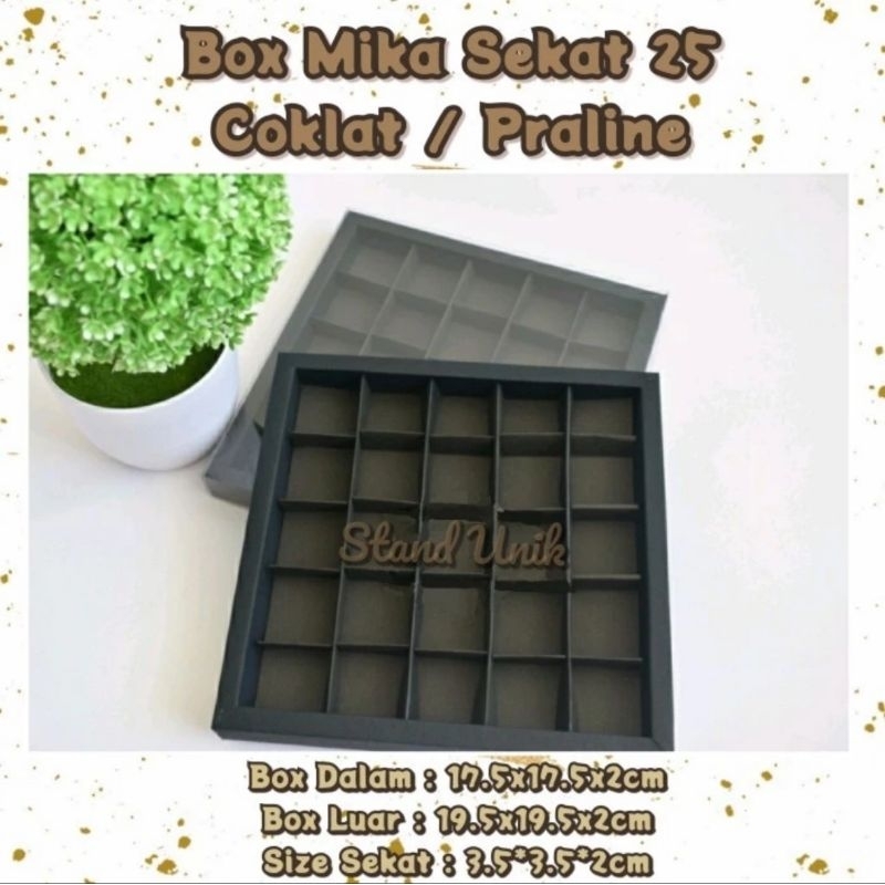 Jual Box Coklat Mika Sekat 25 Dus Cokelat Praline | Shopee Indonesia