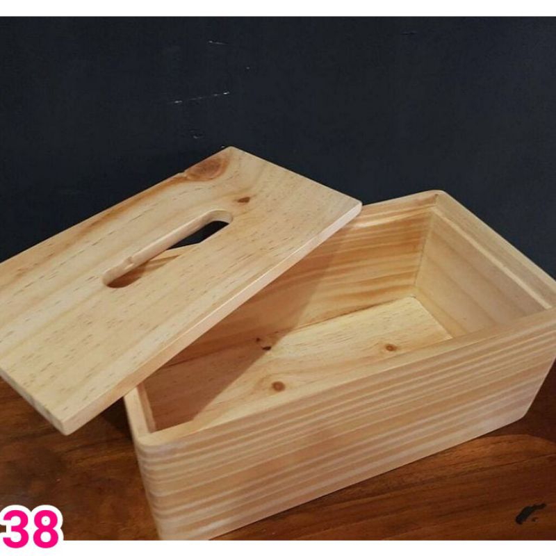 Jual kotak tisu bahan kayu/kotak tissue kayu jati belanda | Shopee ...