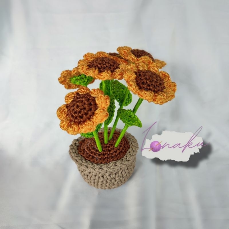 Jual (Original Handmade) Bunga Matahari dan Daisy Rajut Rumpun ...