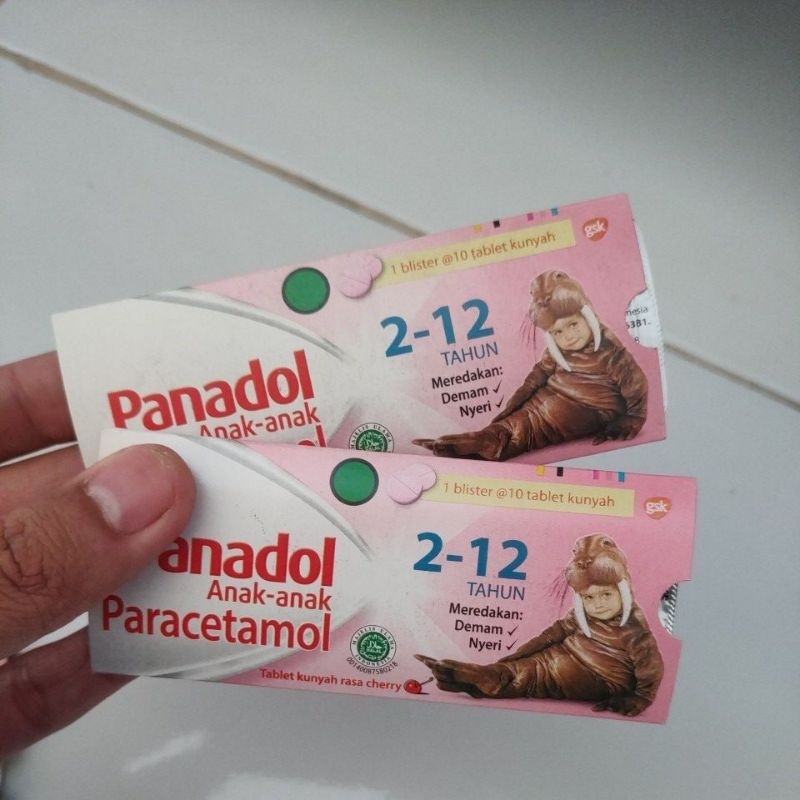 Jual Panadol anak Tablet chewable 1 Strip - Penurun panas demam ...