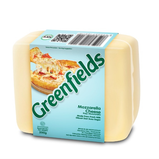 Jual Keju Mozarella Block Greenfields 200 gr | Shopee Indonesia