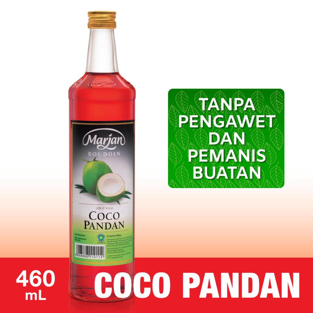 Jual Marjan Boudoin Sirup Cocopandan 460 mL | Shopee Indonesia