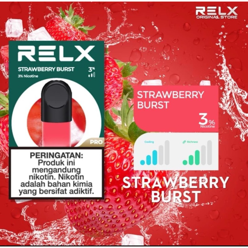 Jual RELX INFINITY PODS (Strawberry burst) | Shopee Indonesia