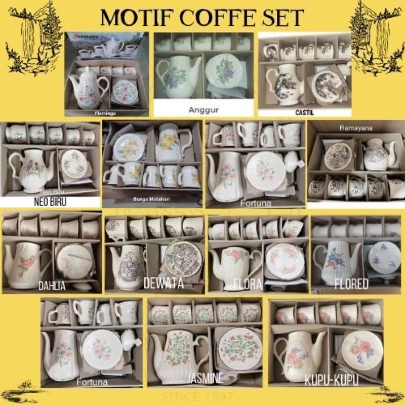 Jual SALE!! COFFE SET NAPOLEON 12 PC / TEA SET / GELAS CANGKIR SET ...
