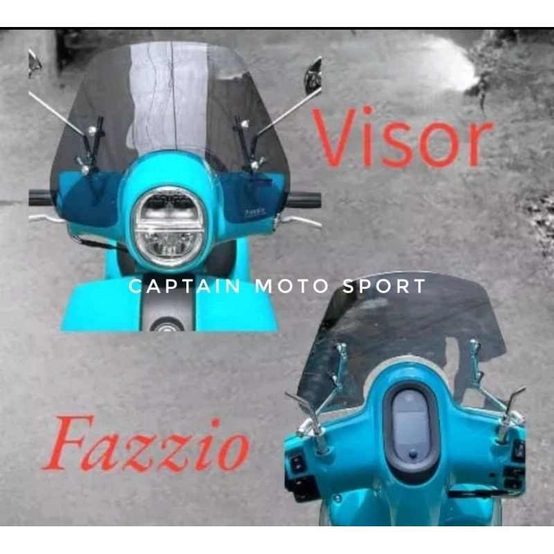 Jual windshield visor fazzio kaca depan anti angin Yamaha fazzio new ...