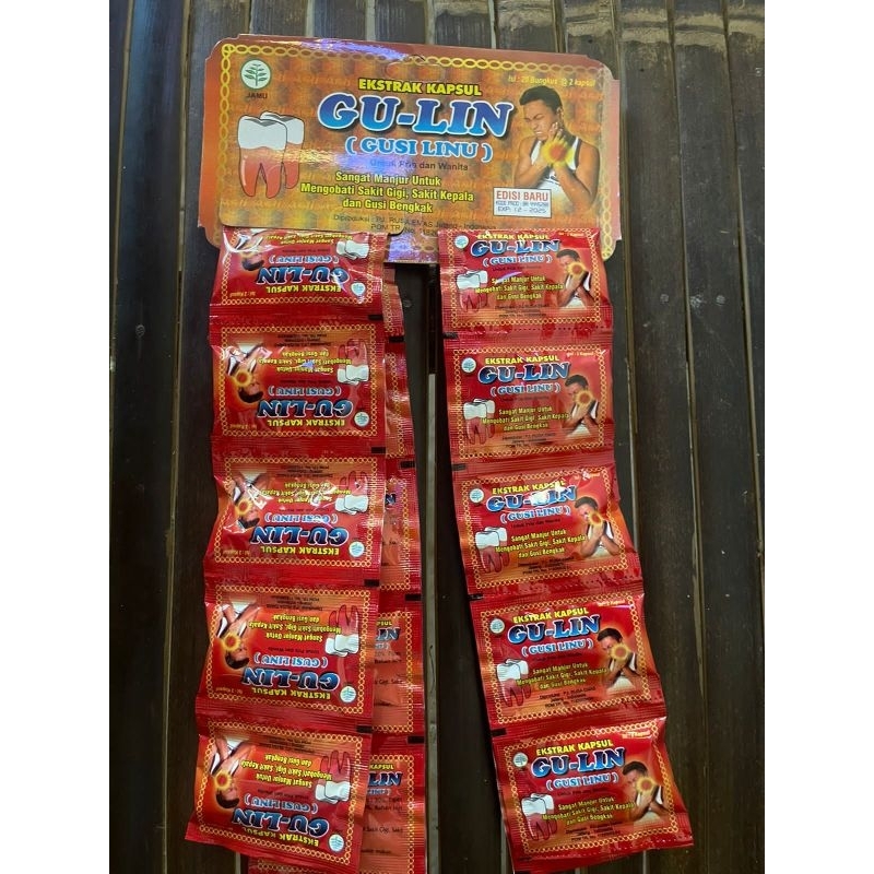 Jual GULIN ORIGINAL KAPSUL (OBAT SAKIT GIGI) | Shopee Indonesia