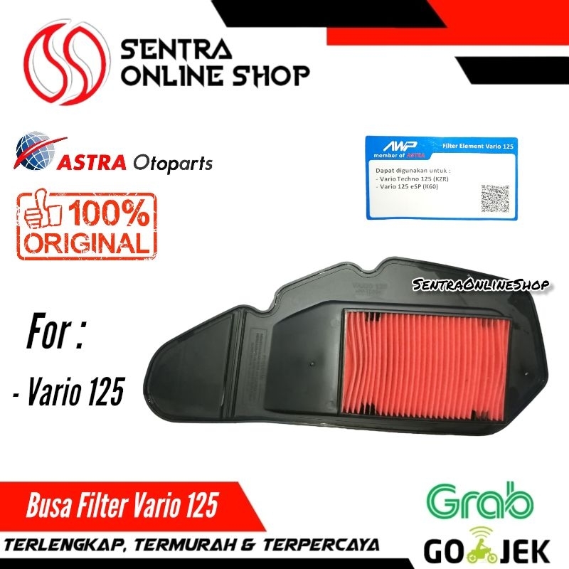 Jual Busa filter udara vario 125 150 esp original astra awp | Shopee ...