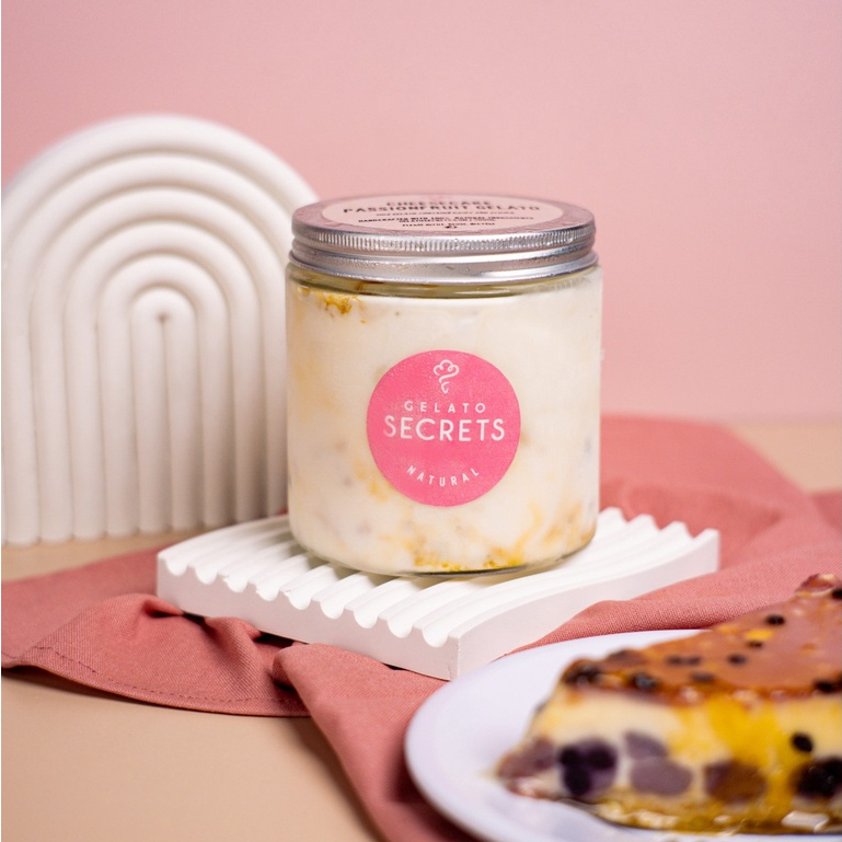 Jual Gelato Secrets - Cheesecake Passionfruit Party Pack 500ML | Shopee ...