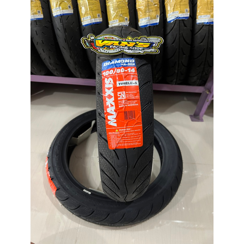 Jual Ban Maxxis Diamond 100/80-14 90/80-14 TUBELESS matic MA-3DN MA3DN ...