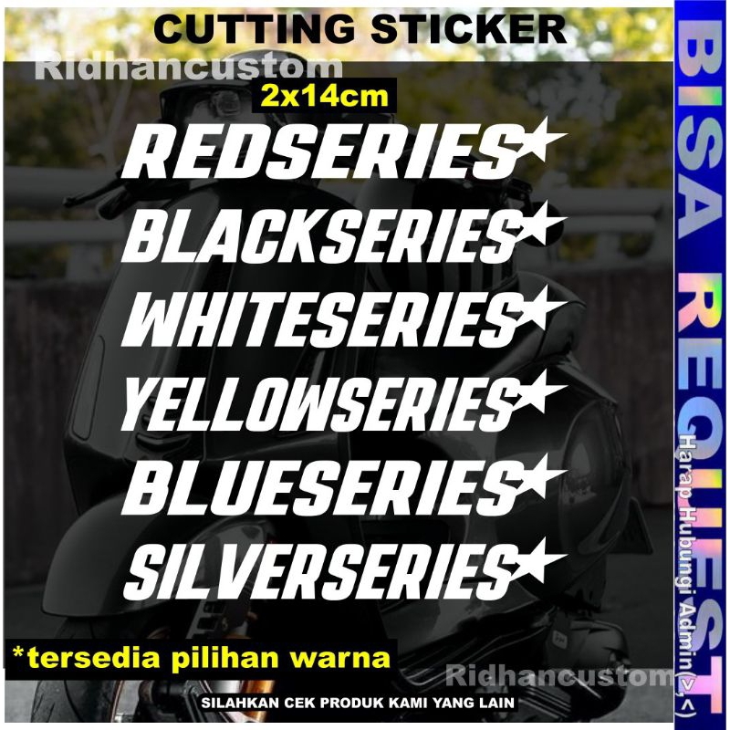 Jual CUTTING STICKER MOTOR | 6 PILIHAN WARNA SERIES | Shopee Indonesia