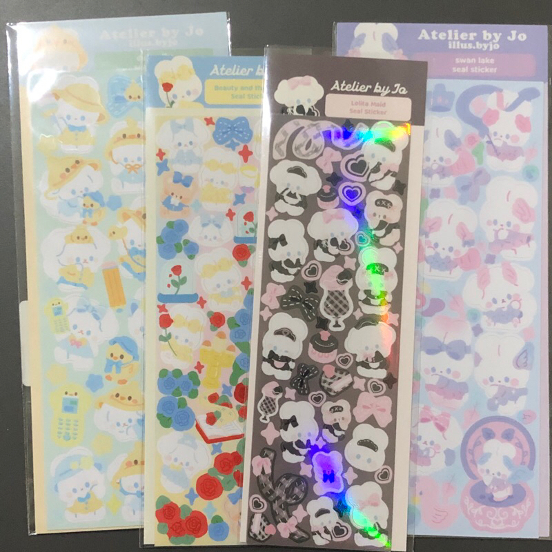 Jual illusbyjo atelier by jo deco sticker beauty and the beast, swan ...