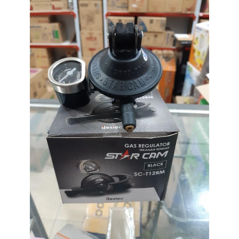 Jual REGULATOR GAS LPG STARCAM DESTEC SC T12RM + AMPER (TEKANAN RENDAH ...