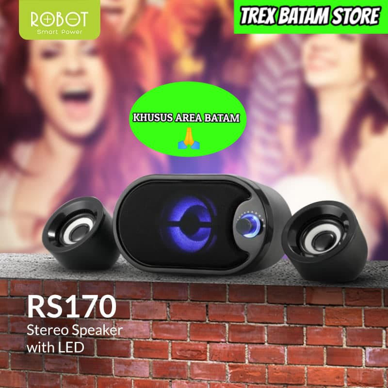 Jual ROBOT RS170 SPEAKER STEREO WITH LED ORIGINAL FOR LAPTOP PC ...